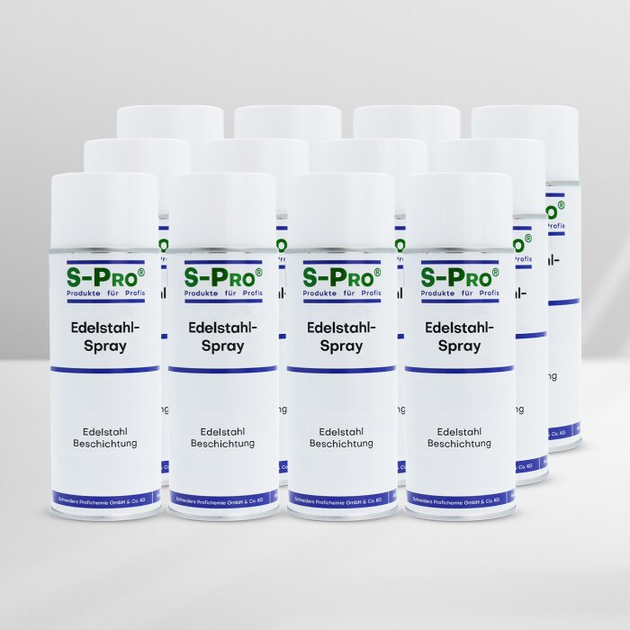 S-Pro Edelstahl-Spray 12 Dosen im Karton, 150,00