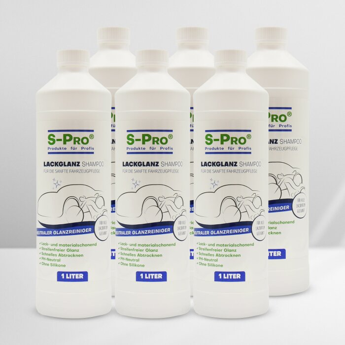 S-Pro® LackGlanz Shampoo 6 x 1 L Flasche, 63,70